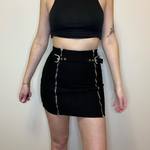 SHEIN | Skirts | Stretchy Edgy Skirt | Poshmark